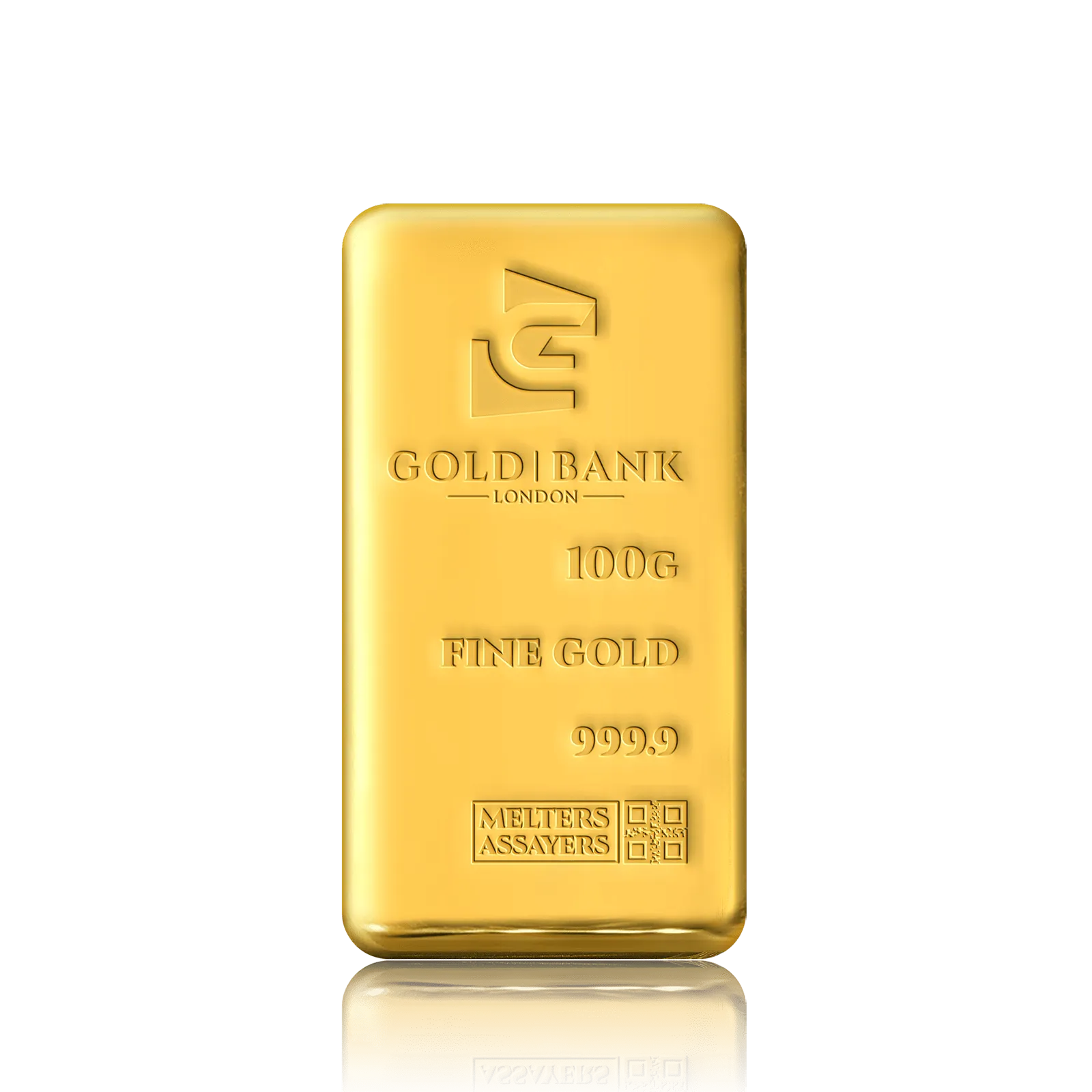 100g Gold Bank Gold Cast Bar (Best Value) | Gold Bank - London
