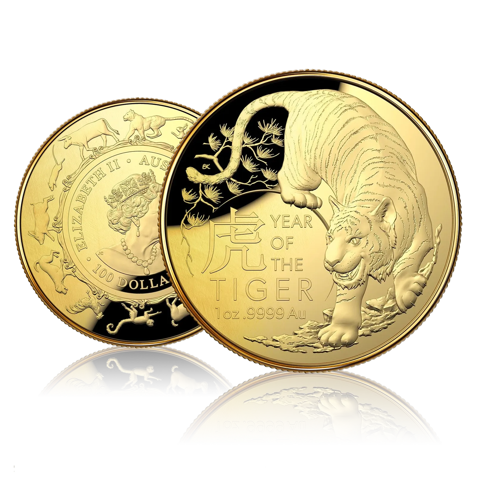 1Oz Gold Royal Australian Mint Year of the Tiger (2022) | Gold Bank ...