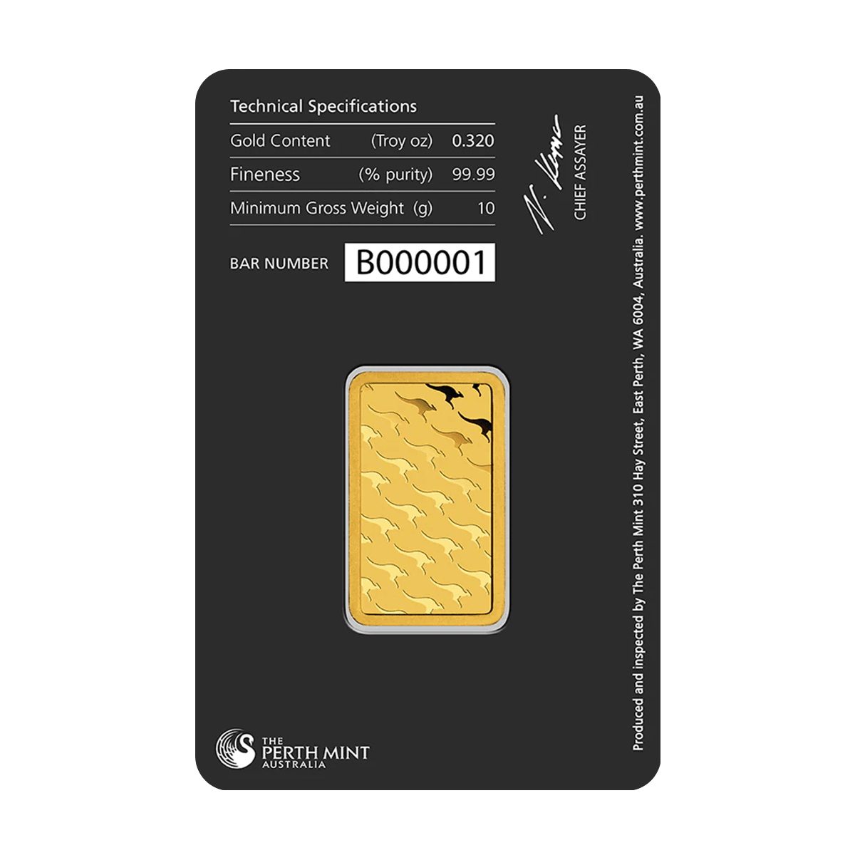 10g Perth Mint Investment Gold Bar | Gold Bank - London