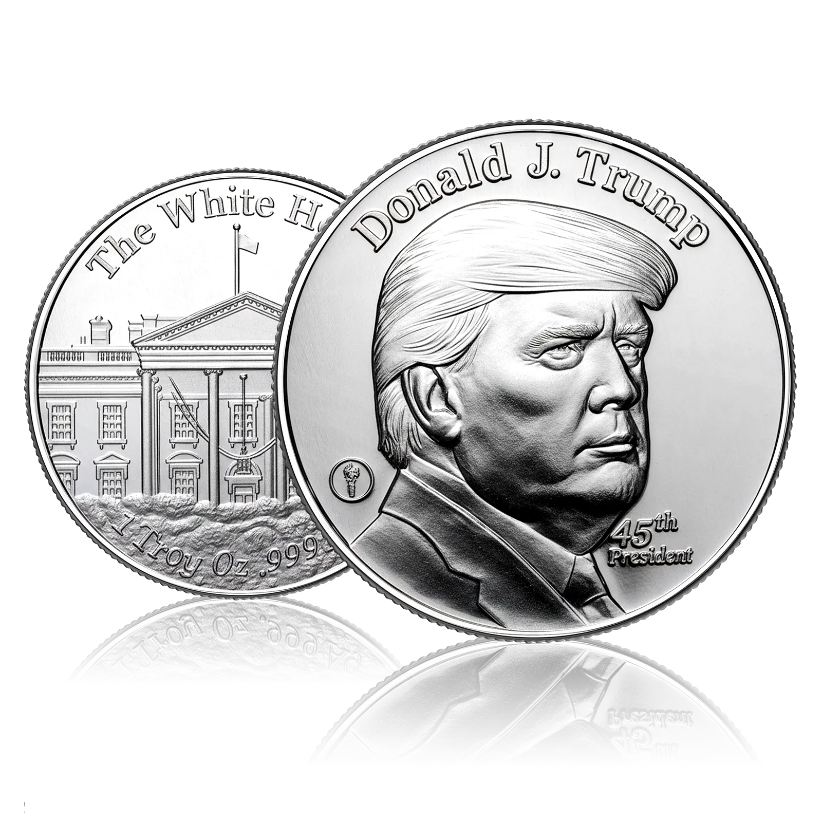 1 Oz Silver 45th US President and The White House | Gold Bank - London