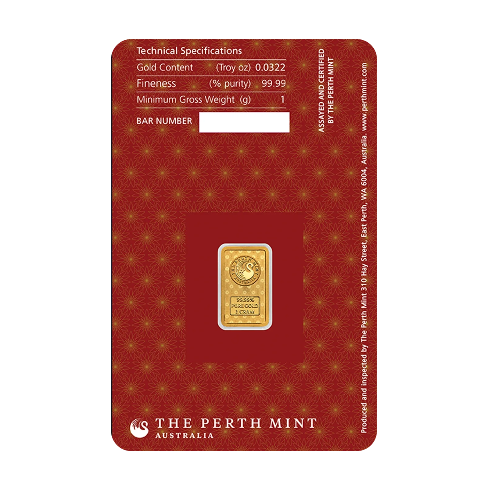 1g Perth Mint Happy Diwali Laxmi Gold Bar (999.9) | Gold Bank - London