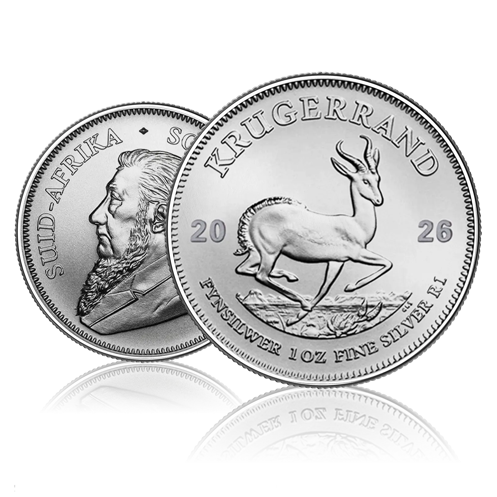 1 Oz Silver South African Krugerrand (2026) | Gold Bank - London