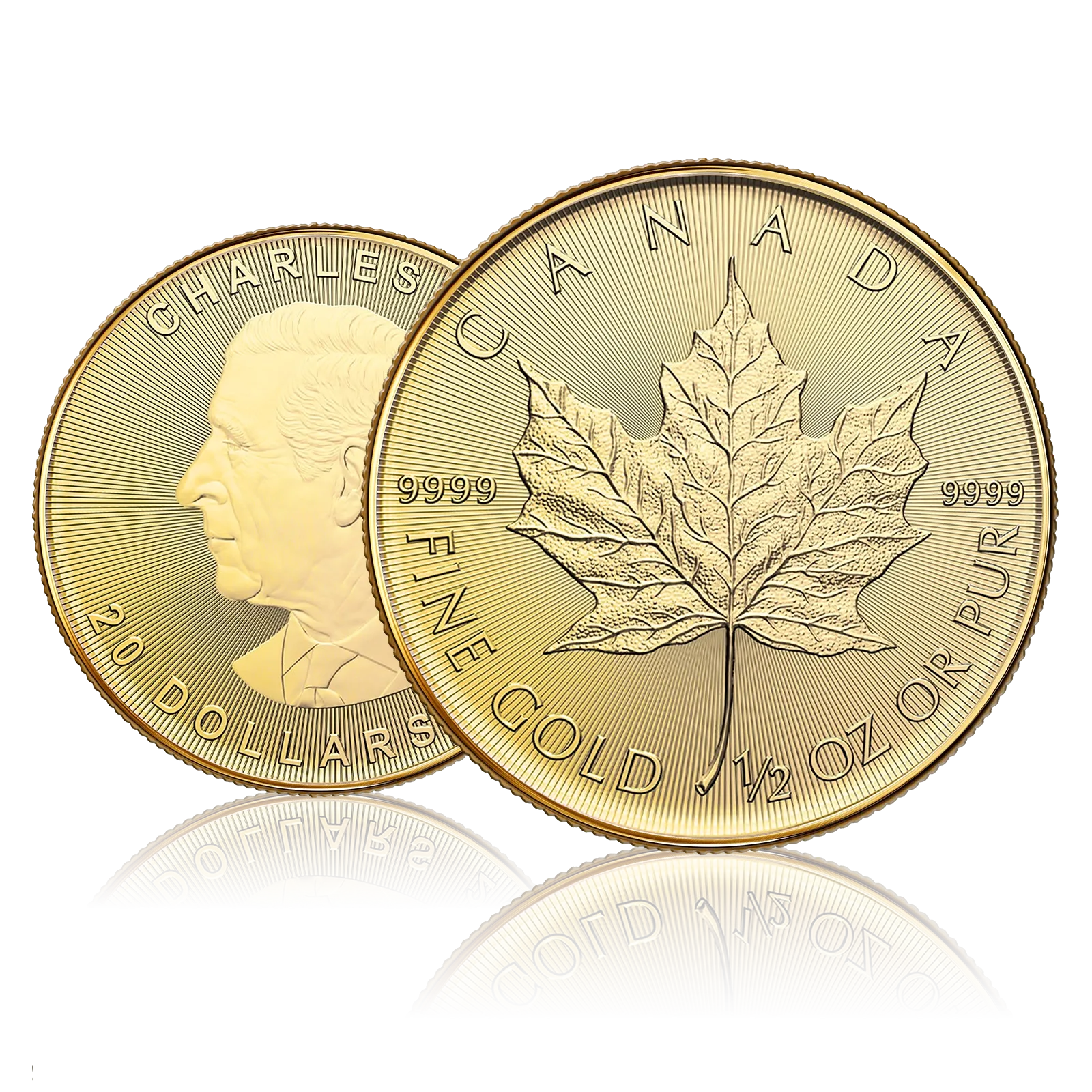 1/2 Oz Gold Canadian Maple Leaf (2026) | Gold Bank - London