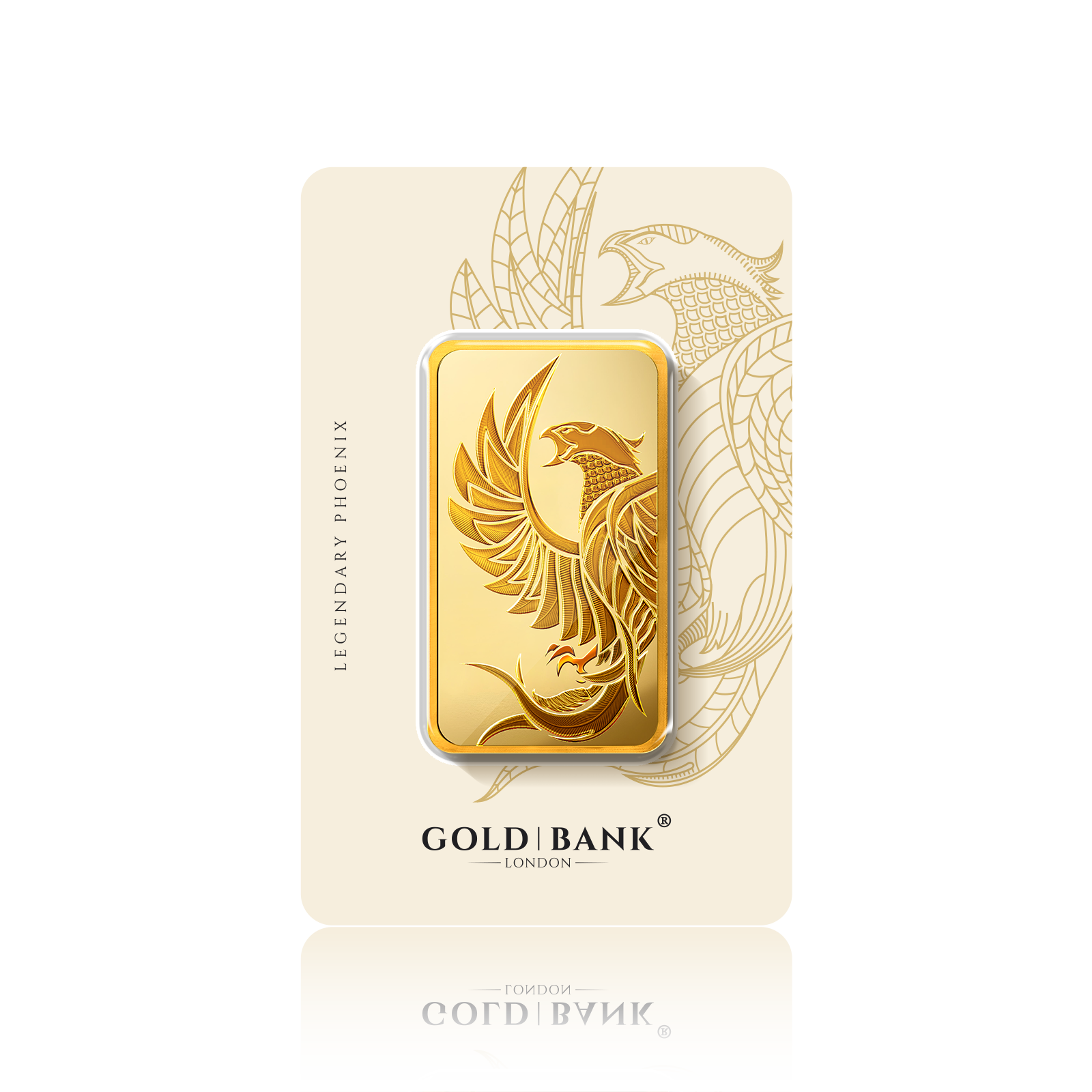 1 Oz Gold Bank Legendary Phoenix Range Gold Bar (999.9) | Gold Bank ...
